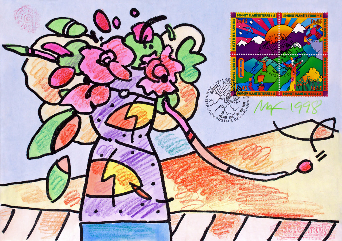 Abstract Vase Of Flowers Ver I #21 – Peter Max Store