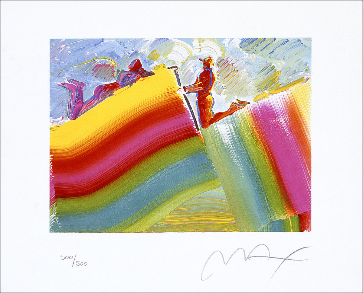 Two Figures On Rainbow – Peter Max Store
